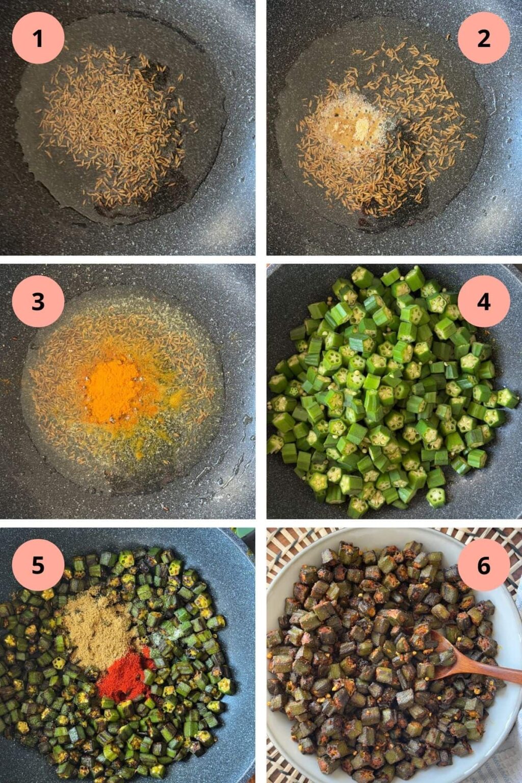 Bhinda nu Shaak (Stir-Fried Okra Indian Style) - spicepiration
